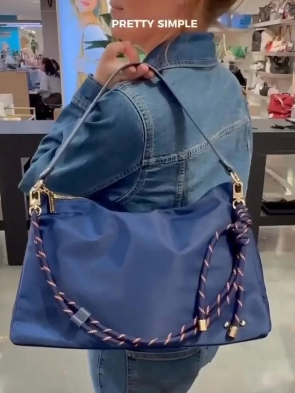 Pretty Simple | Bags | Pretty Simple Nikki Slouchy Nylon Shoulder Bag ...